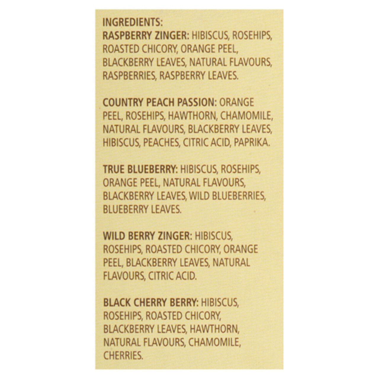 Celestial Seasonings Herbal Tea Fruit Sampler 20 Tea Bags - Voilà ...