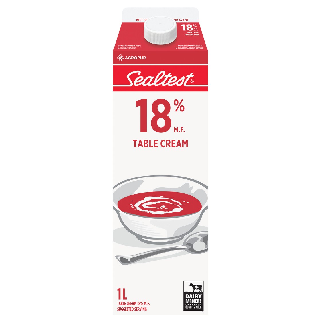 Sealtest 18% Table Cream 1 L - Voilà Online Groceries & Offers