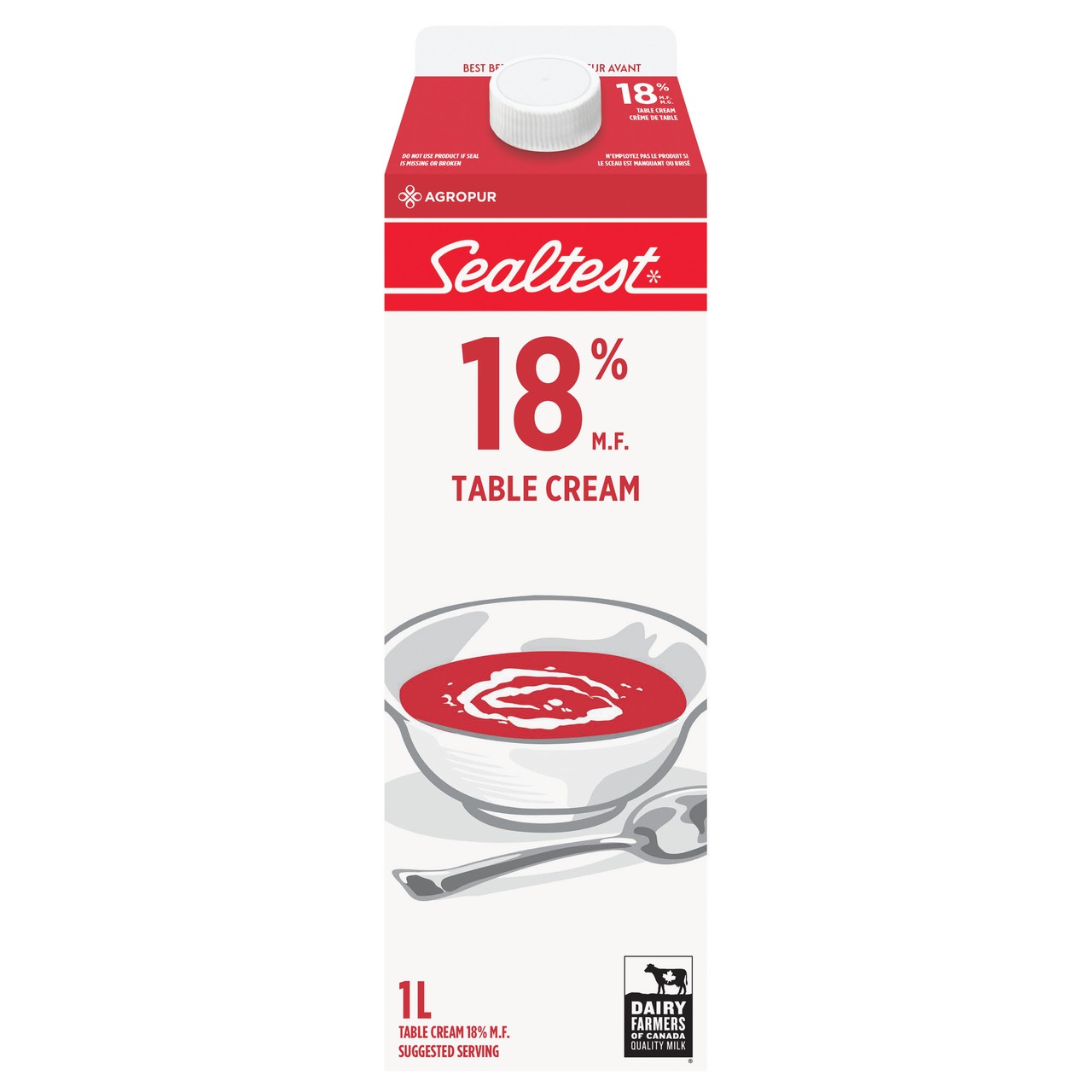Sealtest 18% Table Cream 1 L - Voilà Online Groceries & Offers