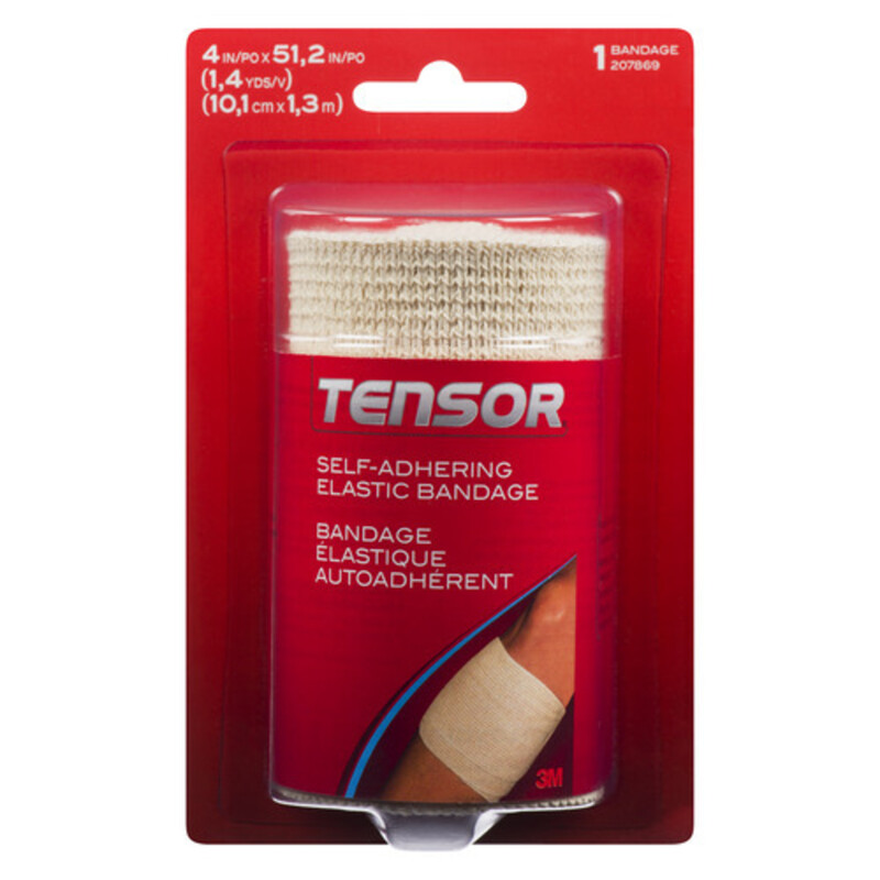 Tensor Self-Adhering Elastic Bandage 4-Inch 1 Count - Voilà Online ...