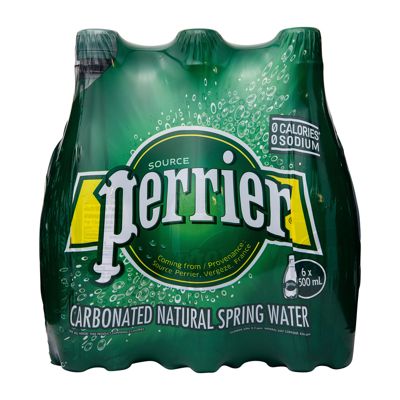 Perrier Carbonated Natural Spring Water 6 x 500 ml (bottles) - Voilà ...