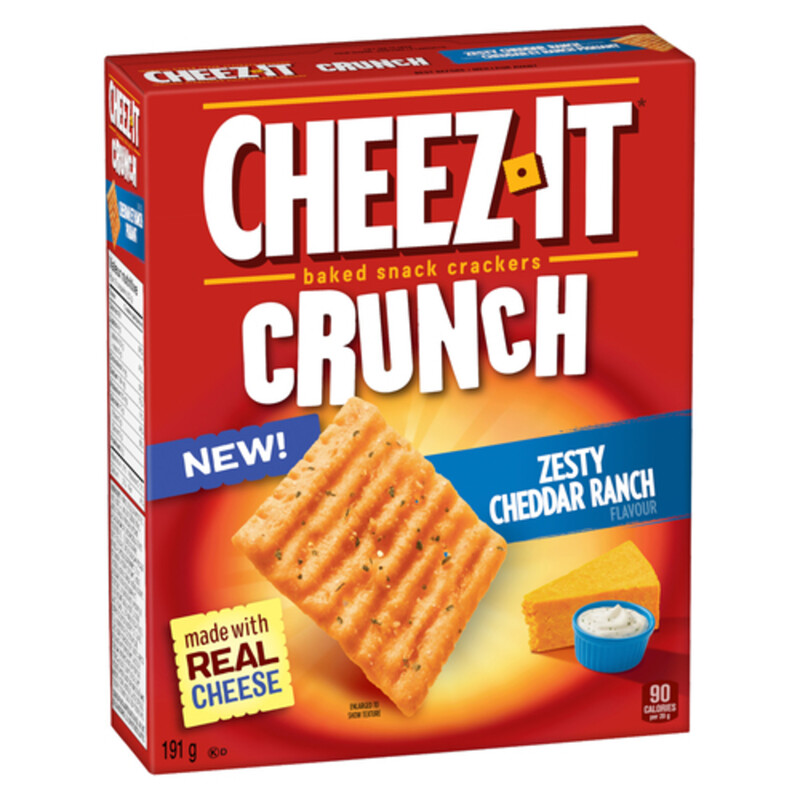Kellogg's Cheez-It Cracker Zesty Cheddar Ranch 191 g - Voilà Online ...