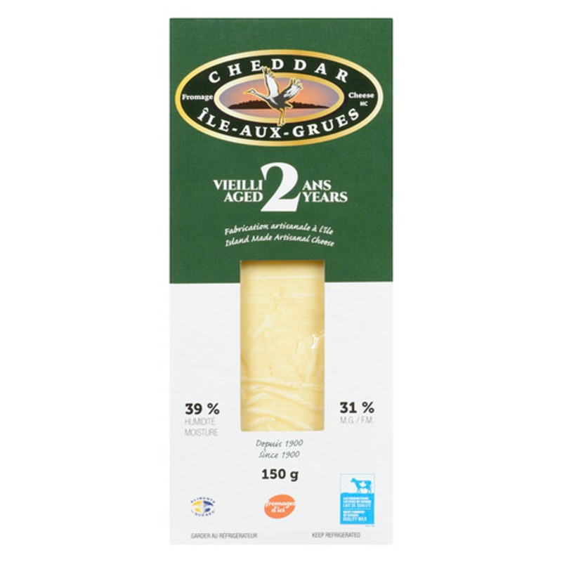 Île-Aux-Grues Firm Cheddar 2 Years Cheese 150 g - Voilà Online ...