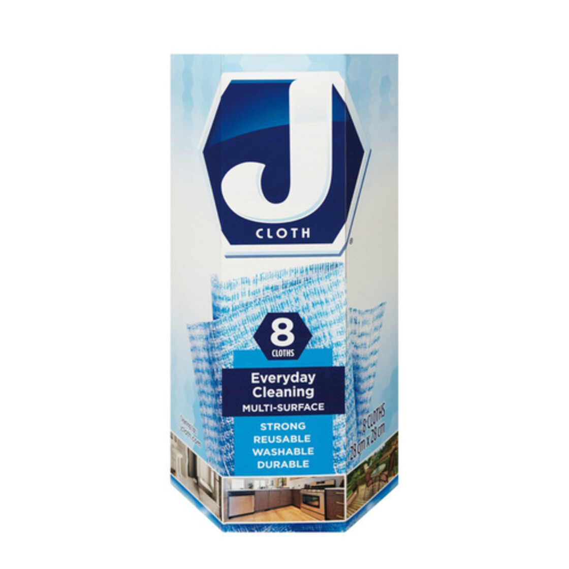 J Cloth Reusable Blue Towel 8 Cloth - Voilà Online Groceries & Offers