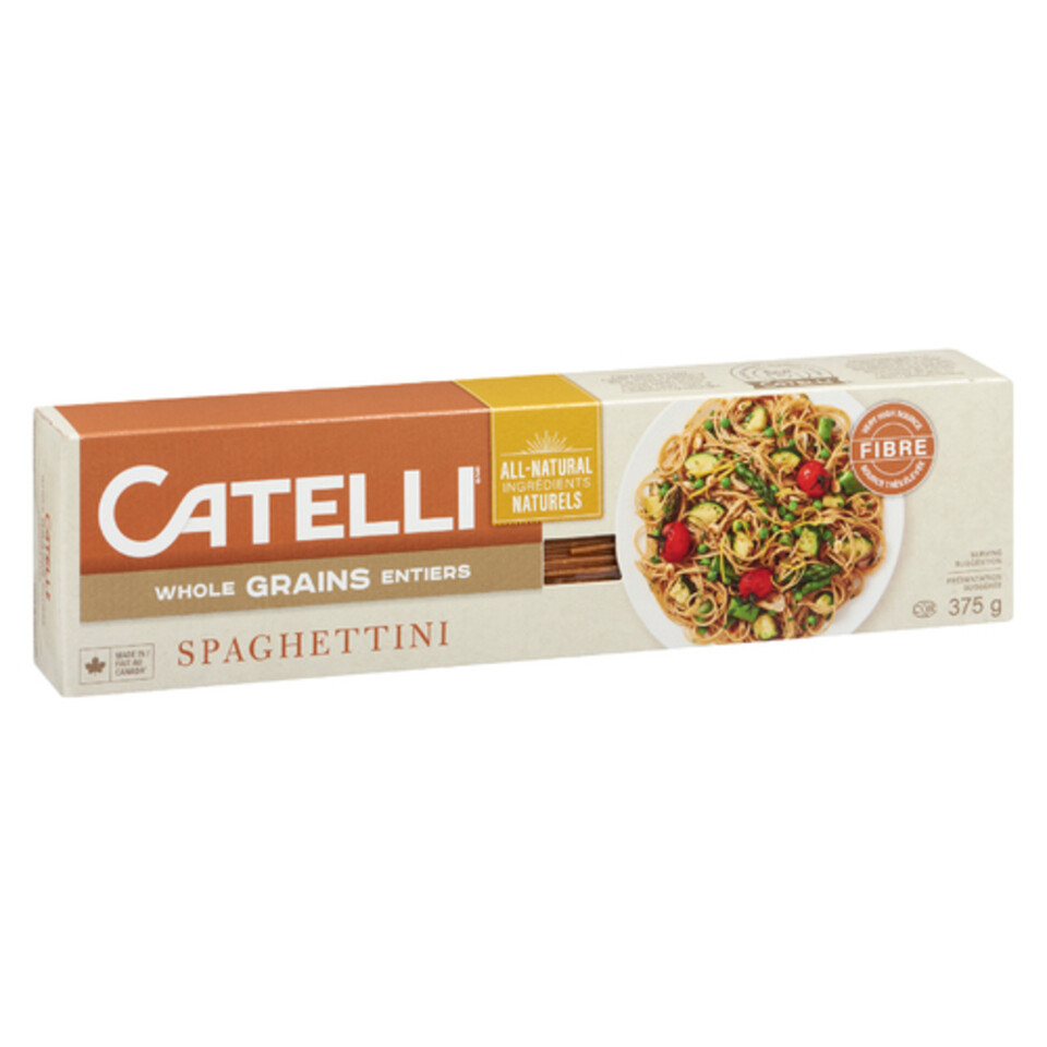 Catelli Whole Grains Pasta Spaghettini 375 g - Voilà Online Groceries ...