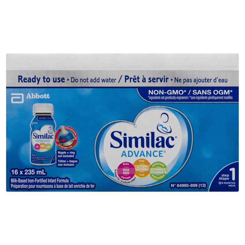 Similac Advance Non GMO Infant Formula 16 x 235 ml - Voilà Online ...