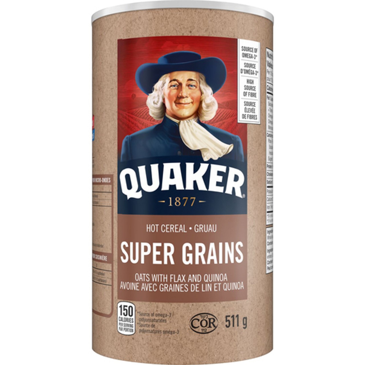 Quaker Hot Cereal Super Grains Original 511 g - Voilà Online Groceries ...