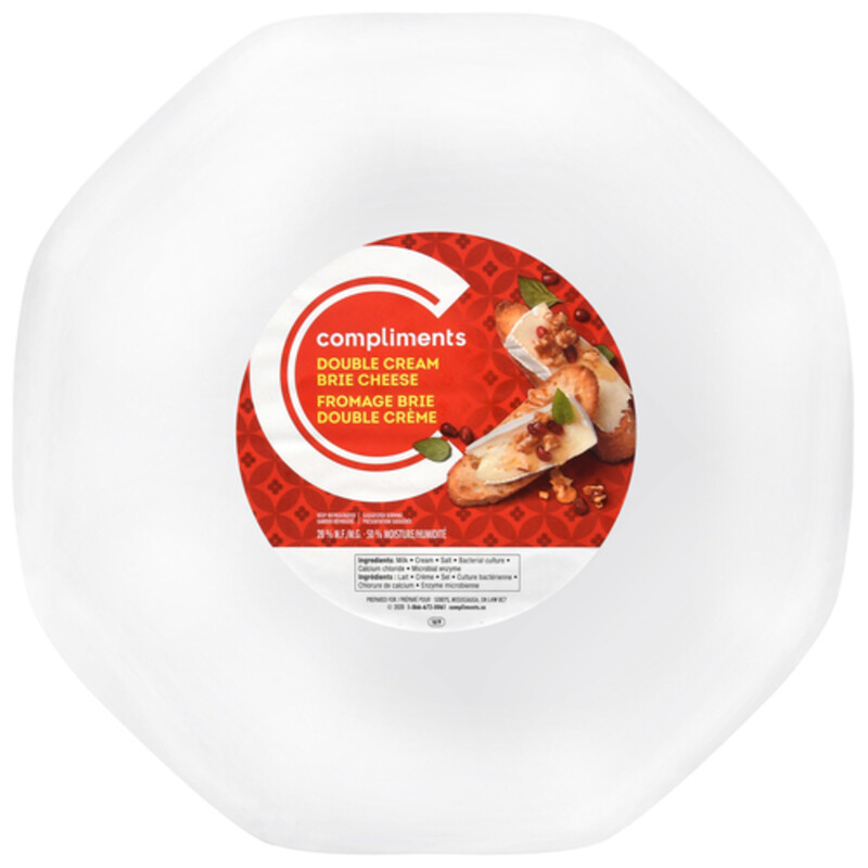Compliments Brie Cheese Double Cream - Voilà Online Groceries & Offers