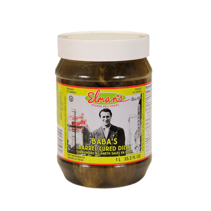 Elman's Pickles Baba's barrel Cured Dills 1 L - Voilà Online Groceries ...