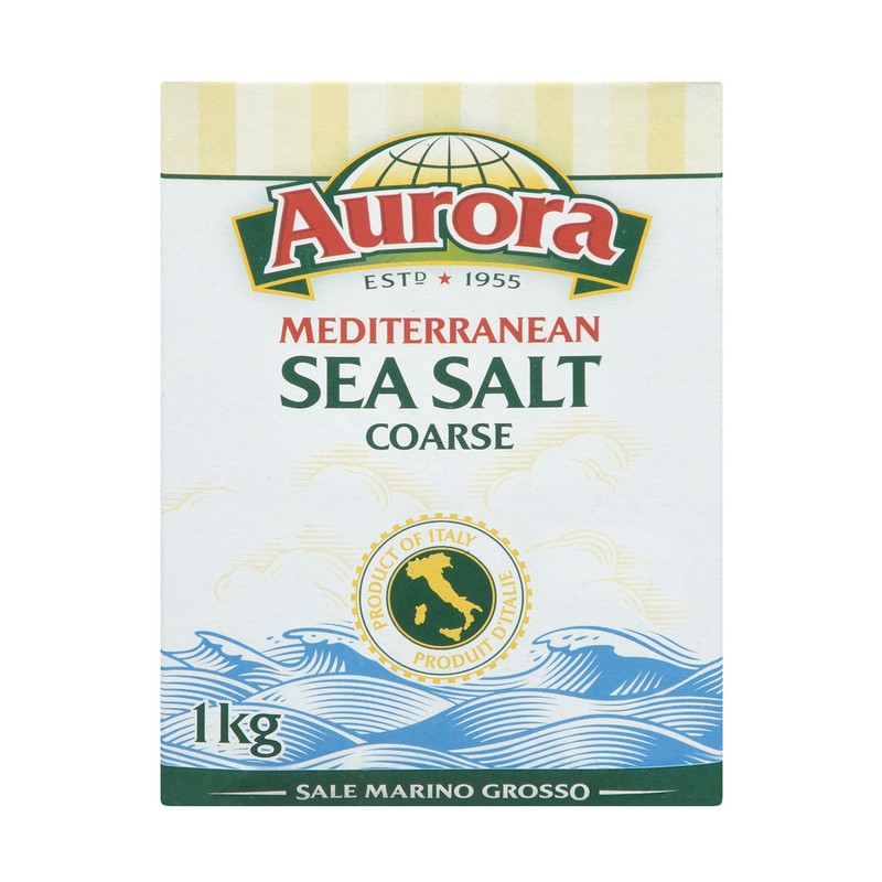 Aurora Sea Salt Mediterranean Coarse 1 kg - Voilà Online Groceries & Offers