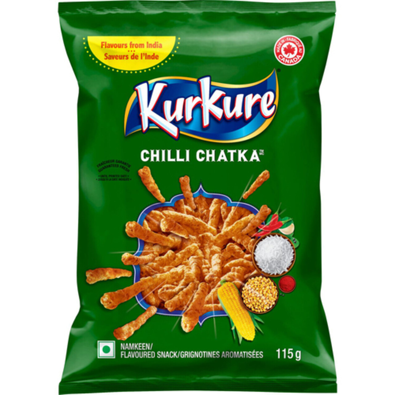 Kurkure Snack Chilli Chatka Flavoured 115 g - Voilà Online Groceries ...