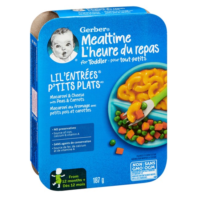 Gerber Macaroni & Cheese With Peas & Carrots 187 g - Voilà Online ...