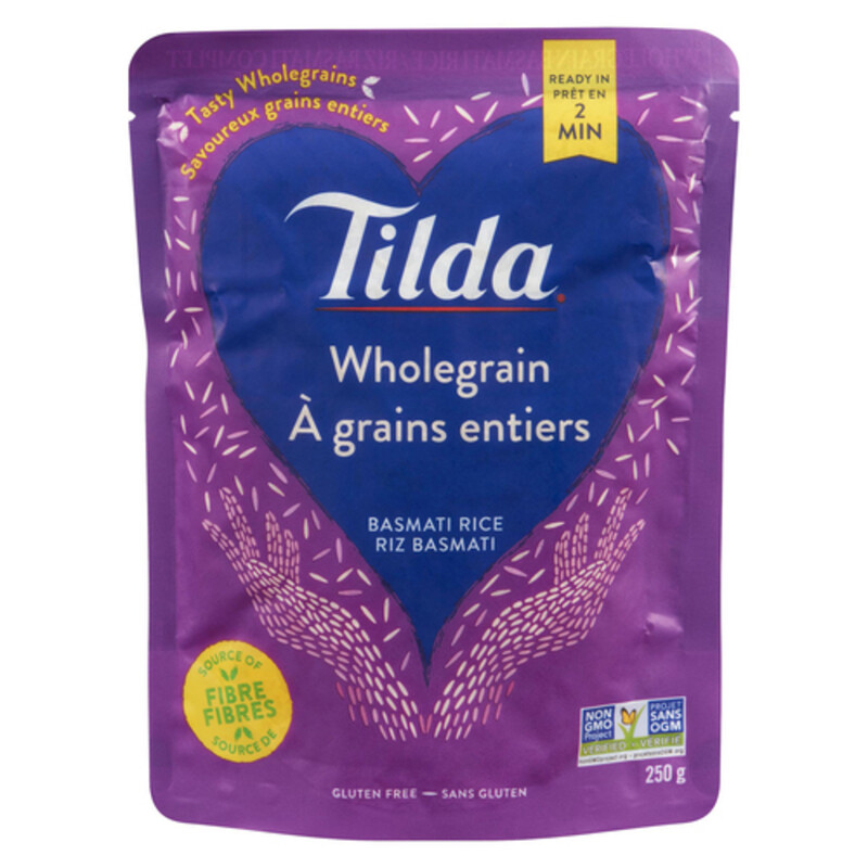 Tilda Steamed Rice Whole Grain Basmati 250 g - Voilà Online Groceries ...