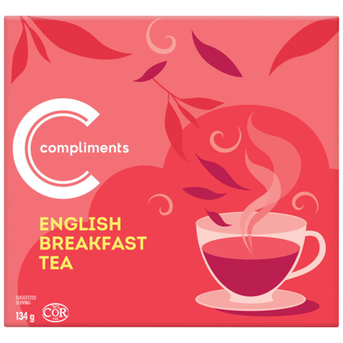 Compliments Tea English Breakfast 48 Tea Bags - Voilà Online Groceries ...