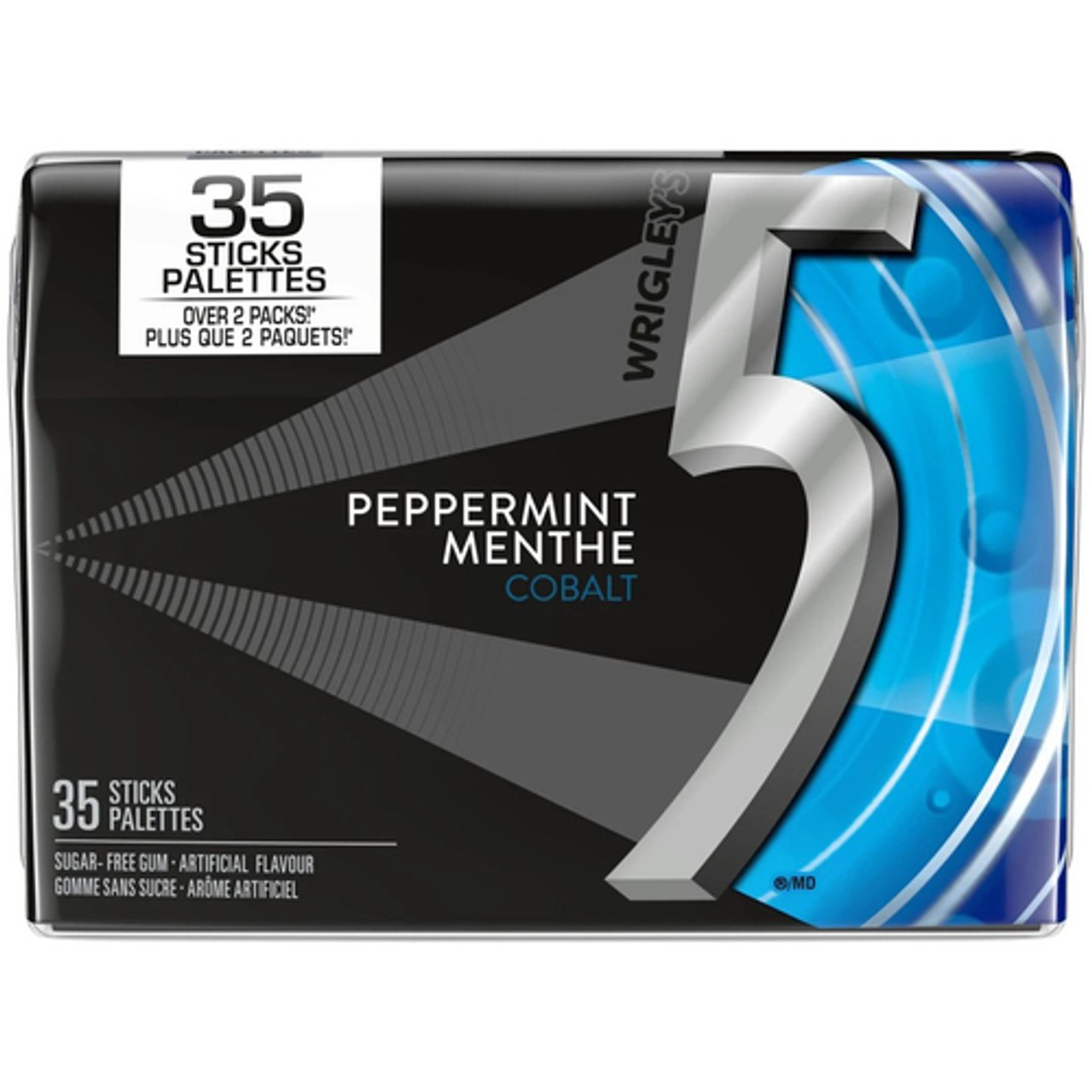 5 Sugar-Free Chewing Gum Peppermint-Cobalt 35 Sticks 1 Pack - Voilà ...