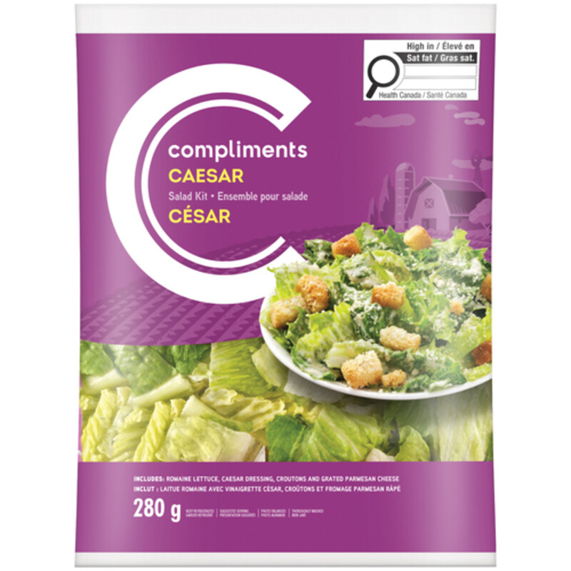 Compliments Caesar Salad kit 280 g - Voilà Online Groceries & Offers