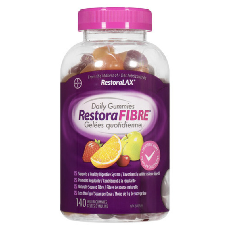 RestoraLAX RestoraFIBRE Laxative Daily Gummies 140 Count - Voilà Online ...