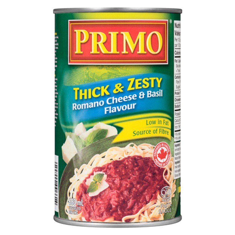 Primo Pasta Sauce Romano Cheese 680 ml - Voilà Online Groceries & Offers