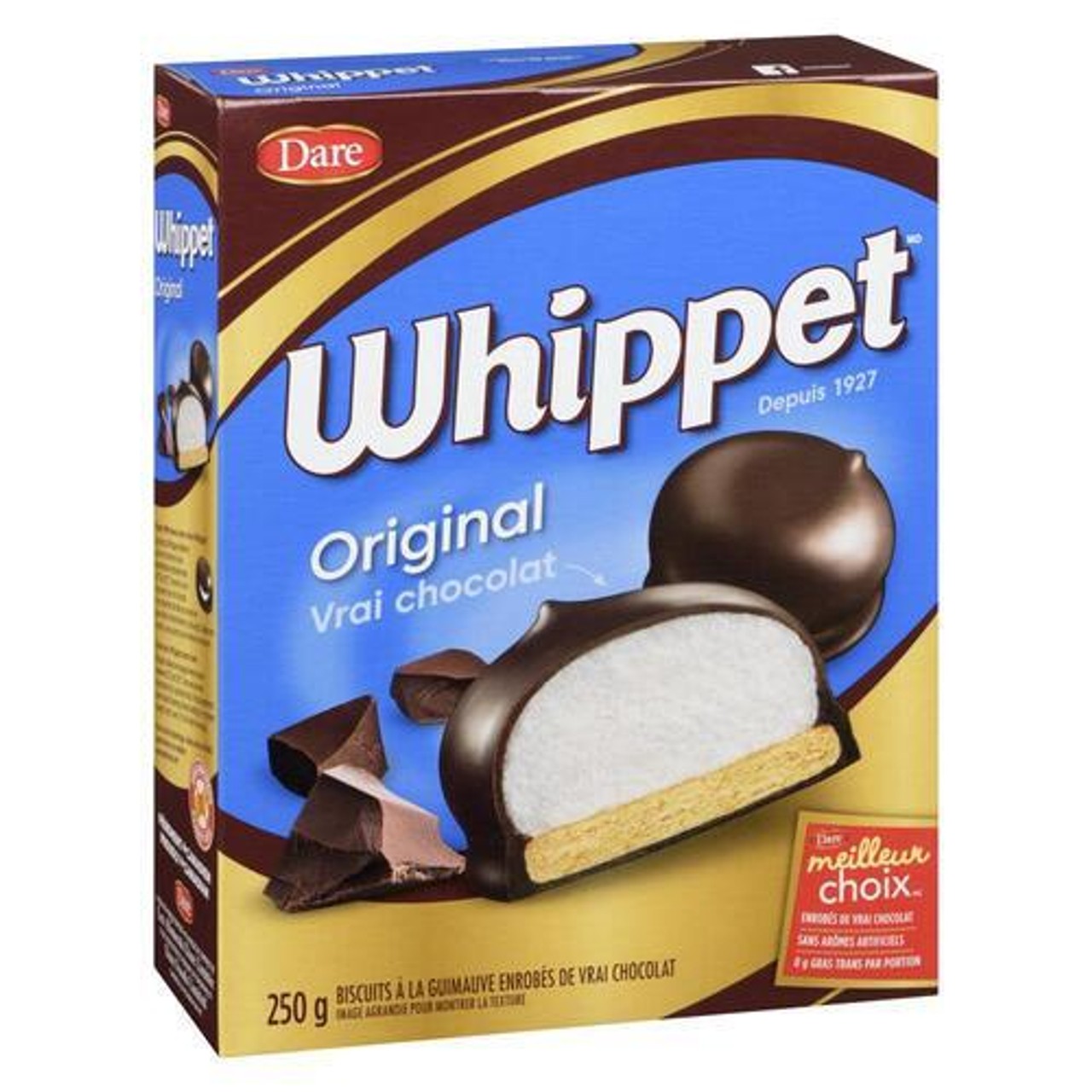 Dare Whippet Chocolate Covered Marshmallow Cookies Original 250 g ...