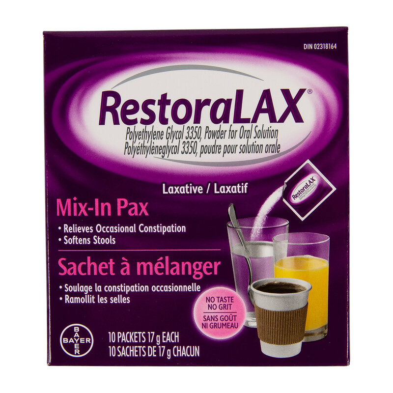 RestoraLAX Laxative 10 Doses EA - Voilà Online Groceries & Offers