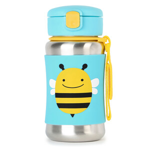 Skip Hop ZOO Stainless Steel Straw Bottle Bumble Bee 1 EA - Voilà ...