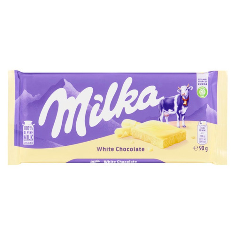 Milka Chocolate Bar White 90 g - Voilà Online Groceries & Offers