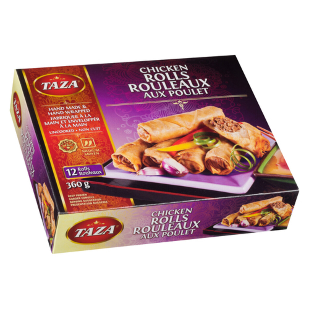 Taza Chicken Rolls 360 g (frozen) - Voilà Online Groceries & Offers