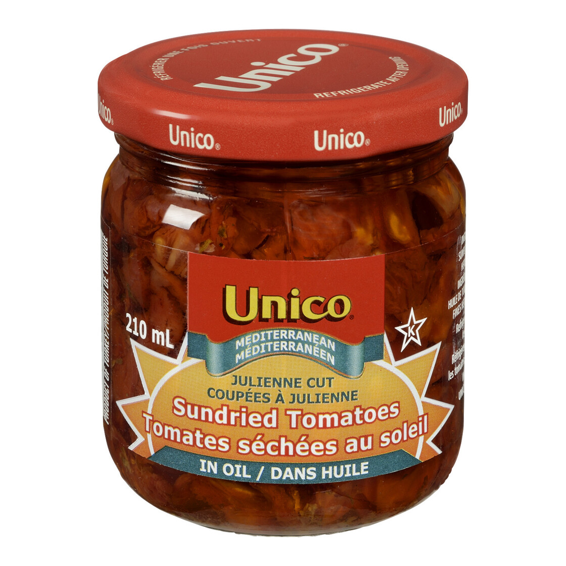 Unico Sundried Tomatoes Julienned 210 ml - Voilà Online Groceries & Offers