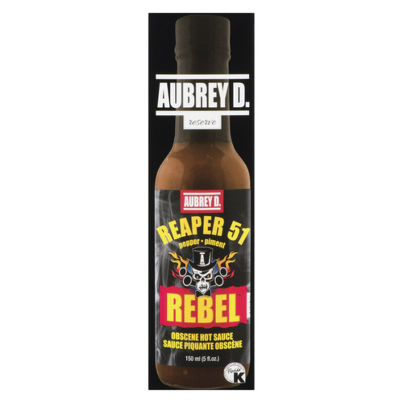 Aubrey D. Rebel Reaper 51 Hot Sauce 150 ml - Voilà Online Groceries & Offers
