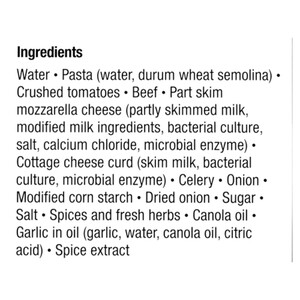 Compliments Frozen Beef Lasagna 1 kg - Voilà Online Groceries & Offers