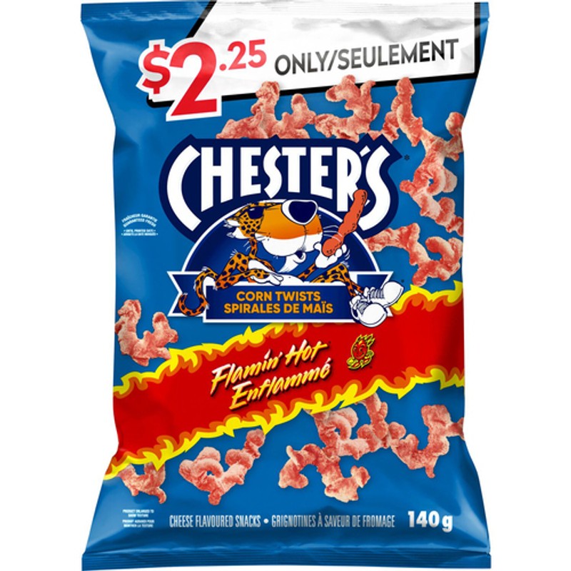 Chester's Corn Twists Flamin' Hot 140 g - Voilà Online Groceries & Offers