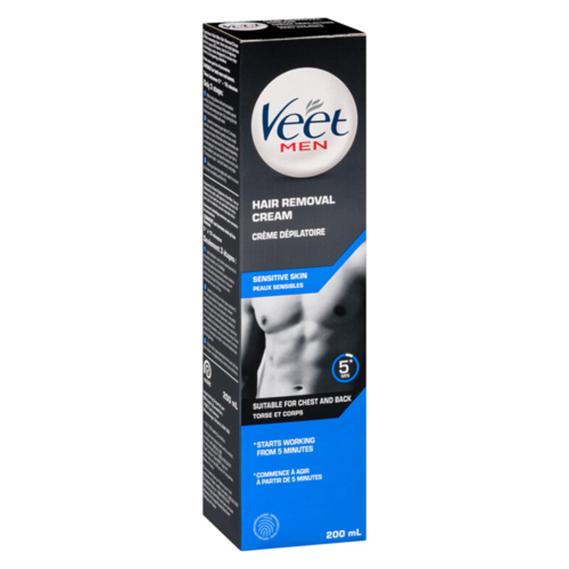 Veet Sensitive Skin Men Chest & Body 200 ml - Voilà Online Groceries ...