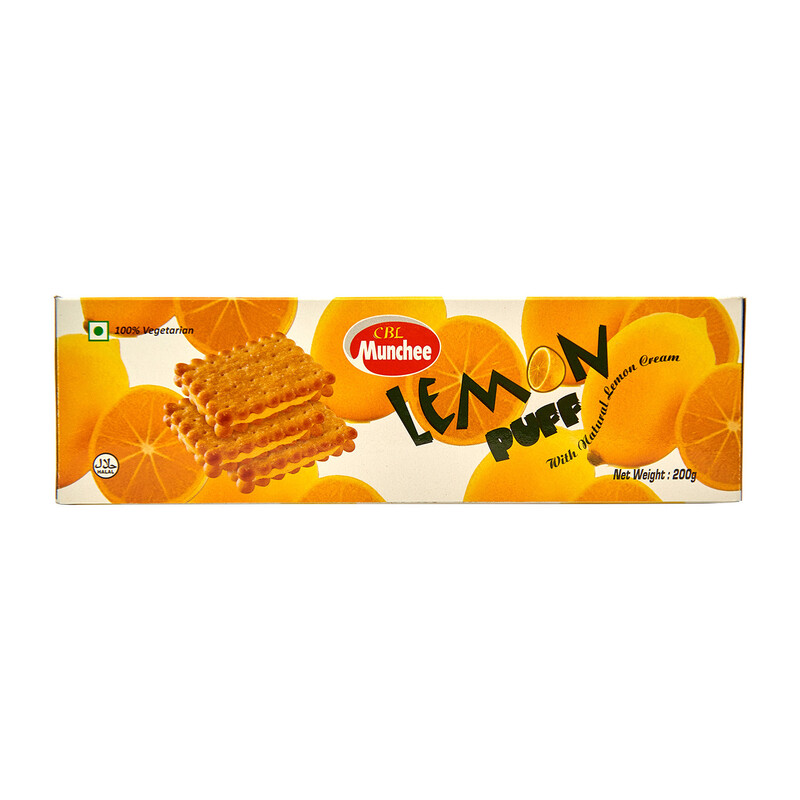 Munchee Cookies Lemon Puff 200 g - Voilà Online Groceries & Offers