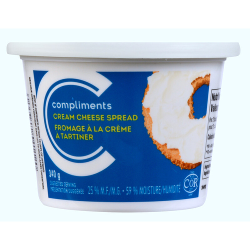 Compliments Cream Cheese Spread 340 g - Voilà Online Groceries & Offers