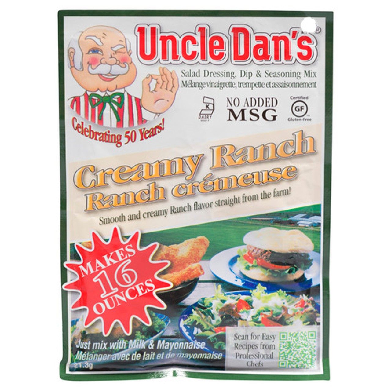 Uncle Dan's Dressing Mix Creamy Ranch 21 g - Voilà Online Groceries ...
