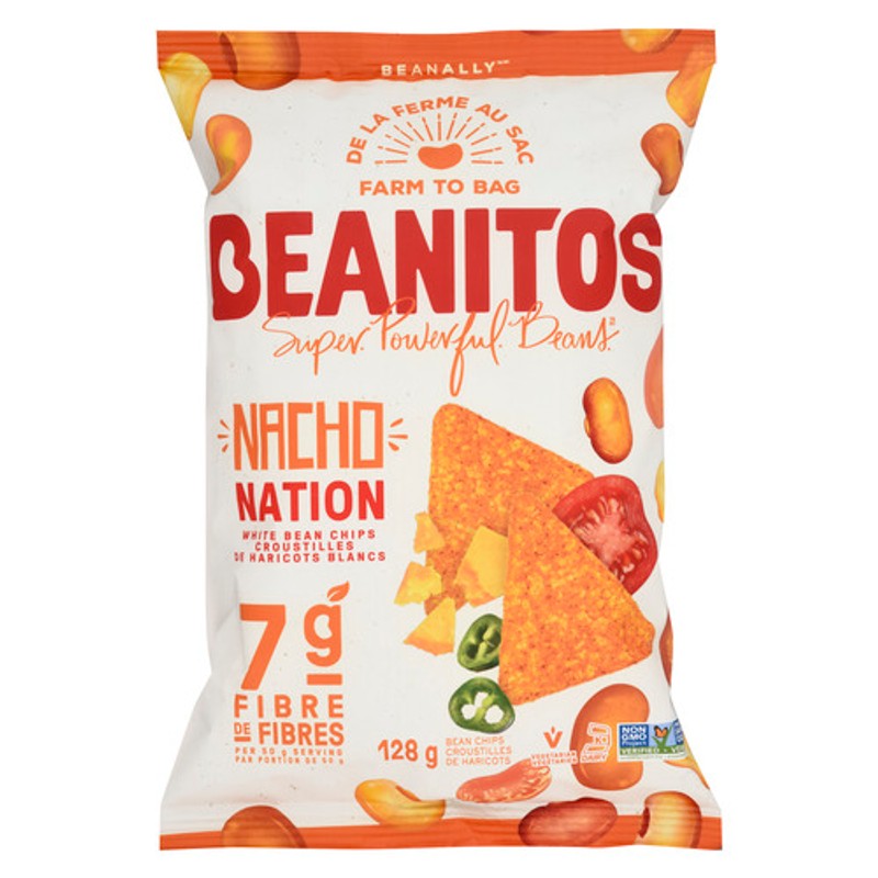 Beanitos White Bean Chips Nacho Nation 128 g - Voilà Online Groceries ...