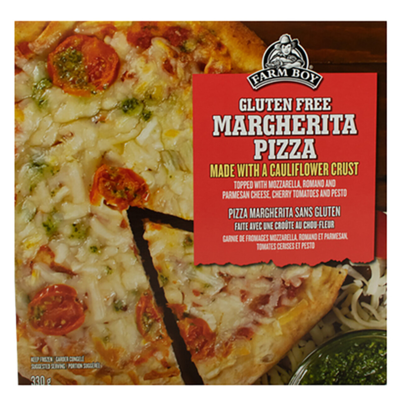 Farm Boy Gluten-Free Frozen Pizza Margherita Cauliflower Crust 330 g ...