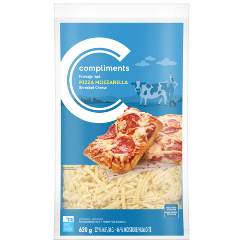 Compliments Shredded Cheese Pizza Mozzarella 620 g - Voilà Online ...