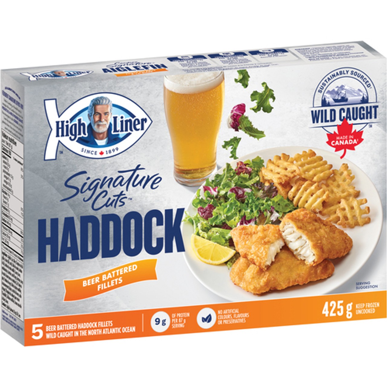 High Liner Frozen Haddock Fillet Beer Battered 425 g - Voilà Online ...