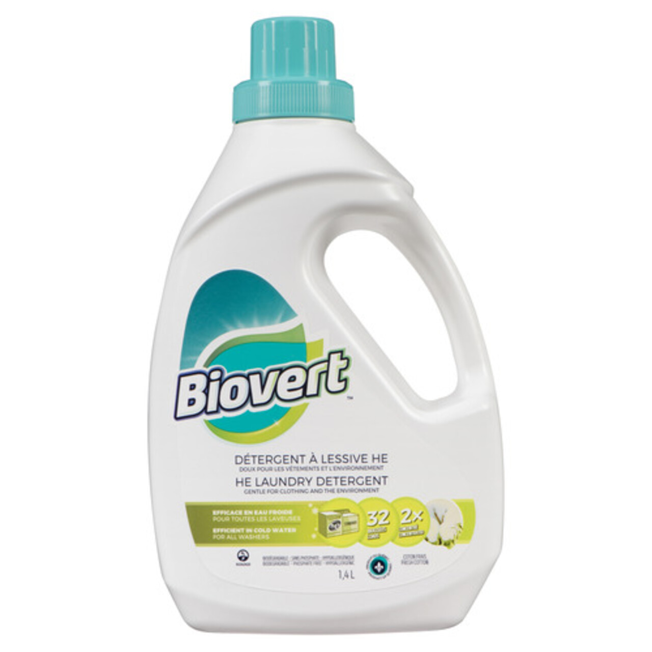 Bio-Vert Laundry Detergent Fresh Cotton 1.4 L - Voilà Online Groceries ...