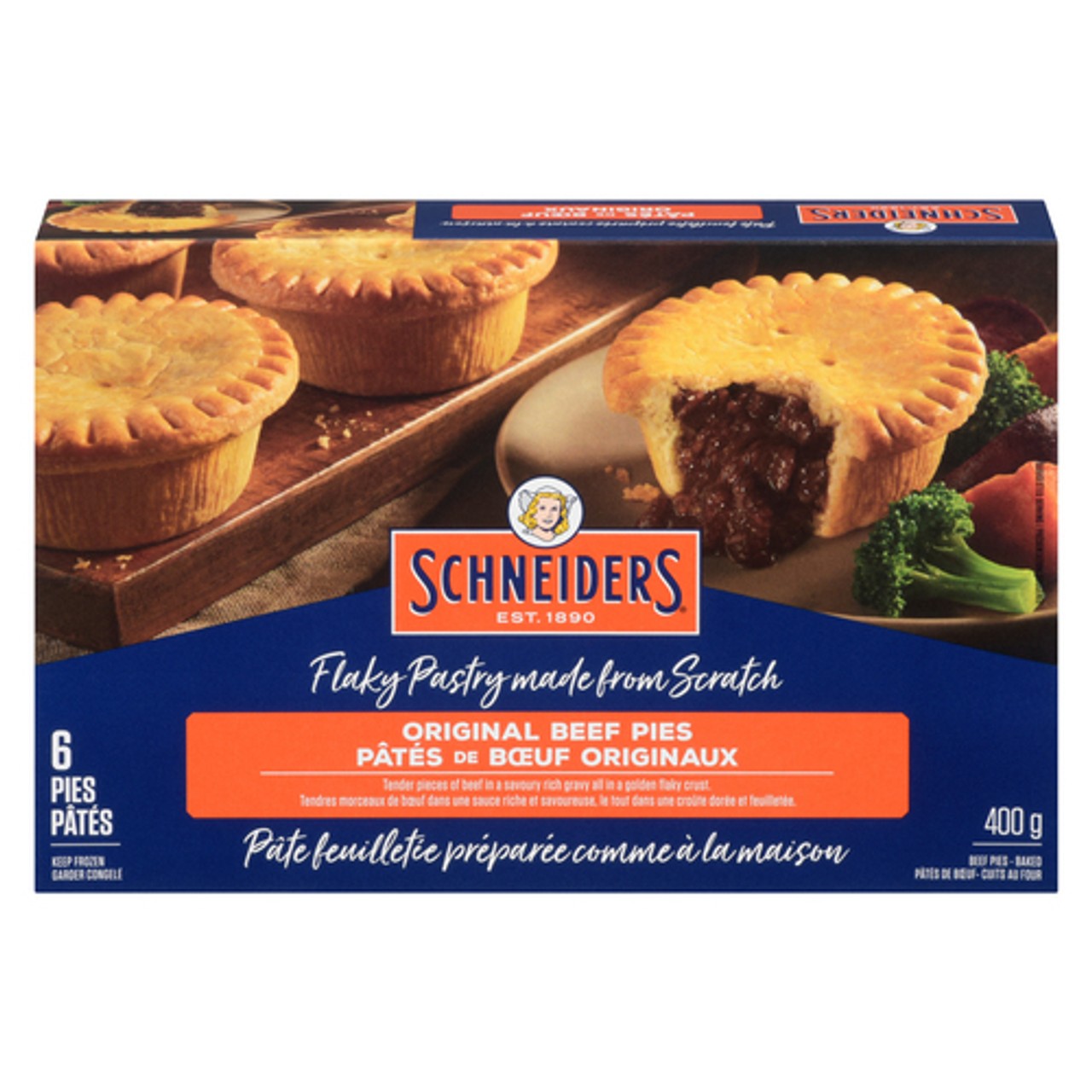 Schneiders Frozen Beef Pies Original 400 g - Voilà Online Groceries ...