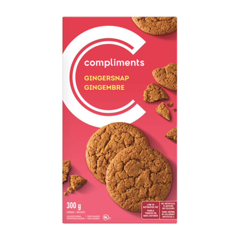 Compliments Cookies Gingersnap 300 g - Voilà Online Groceries & Offers