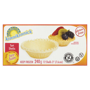 Kinnikinnick Gluten-Free Tart Shells 240 g (frozen) - Voilà Online ...