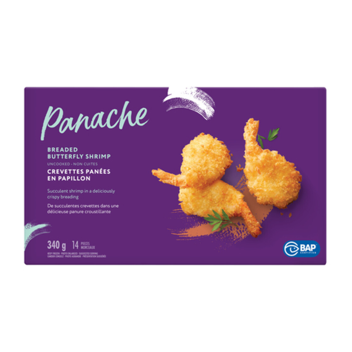 Panache Shrimp Butterfly Breaded 340 g (frozen) - Voilà Online ...