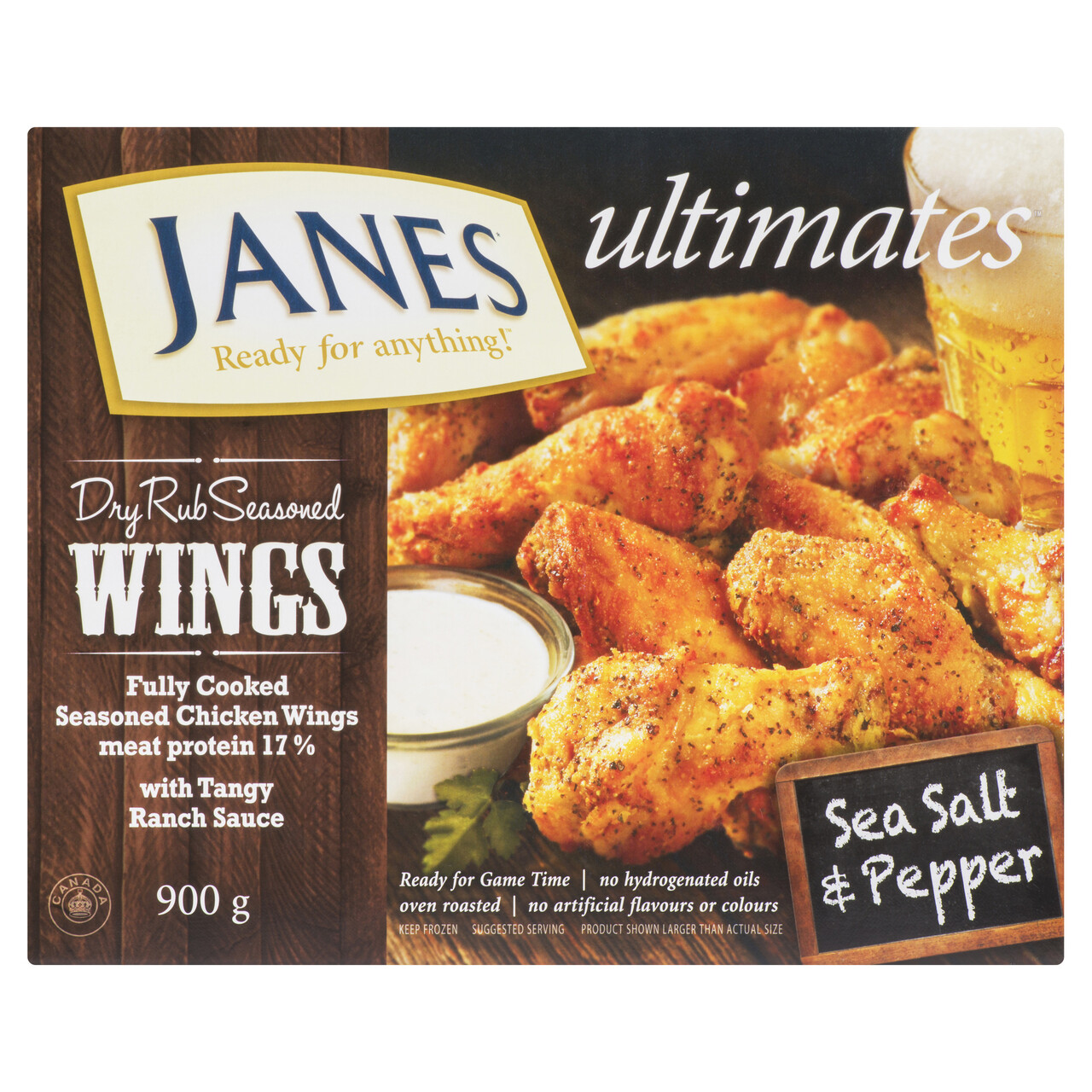 Janes Frozen Chicken Wings Sea Salt & Pepper 900 g - Voilà Online ...