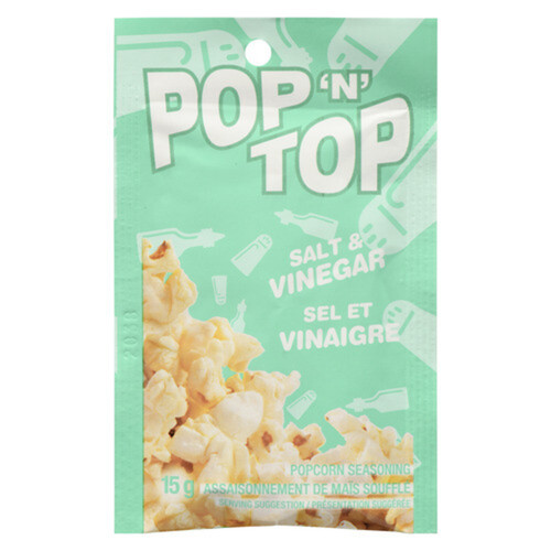 Pop 'N' Top Popcorn Seasoning Salt & Vinegar 15 g - Voilà Online ...