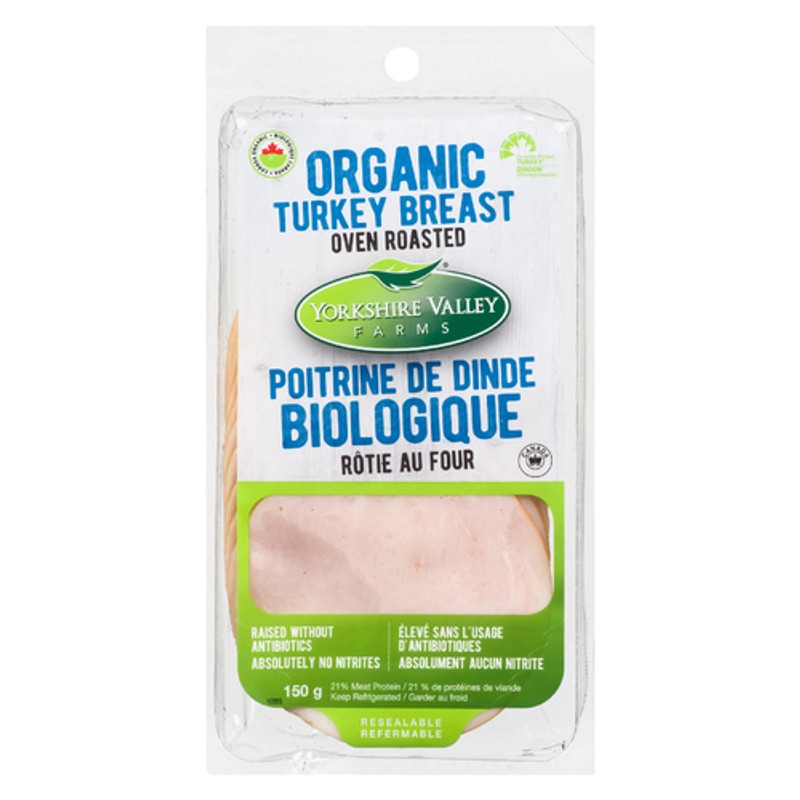 Organic Deli Sliced Meat Turkey Breast 150 g - Voilà Online Groceries ...