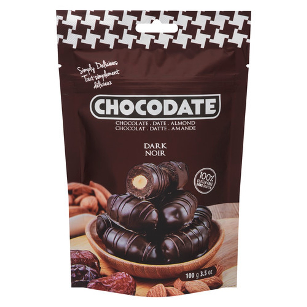 Chocodate Chocolate Covered Date Almond Dark 90 g - Voilà Online ...