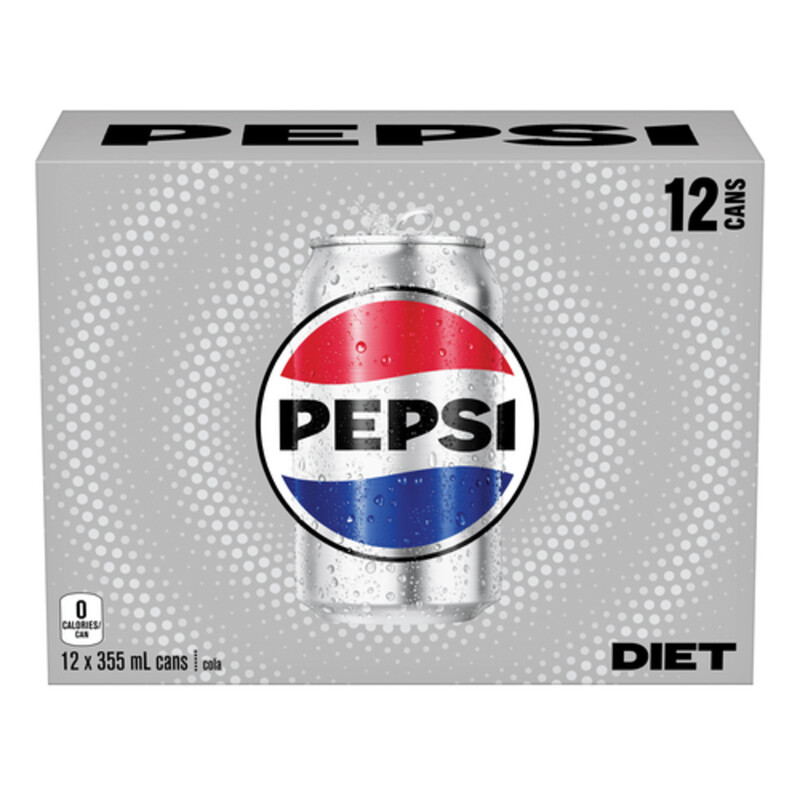 Pepsi Diet Soft Drink 12 x 355 ml (cans) - Voilà Online Groceries & Offers