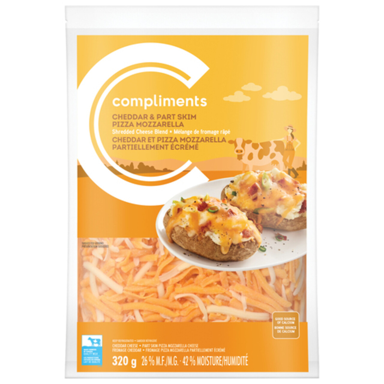 Compliments 26% Shredded Cheese Blend Cheddar & Part Skim Pizza ...